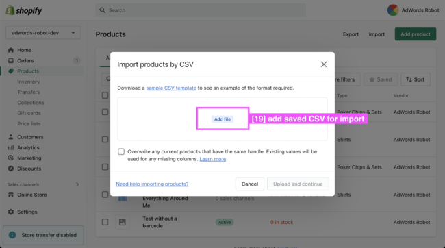 How to add GTINs to Shopify products — AdWords Robot