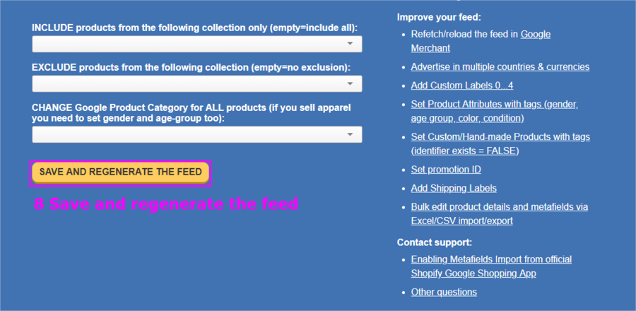 How to add custom labels in the Shopify Product Feed App — AdWords Robot