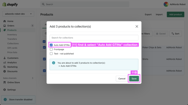 How to add GTINs to Shopify products — AdWords Robot