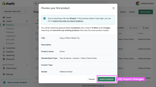 How to add GTINs to Shopify products — AdWords Robot