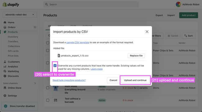 How to add GTINs to Shopify products — AdWords Robot