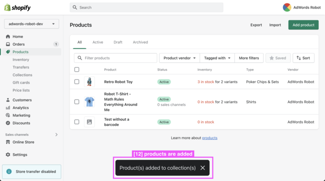 How to add GTINs to Shopify products — AdWords Robot