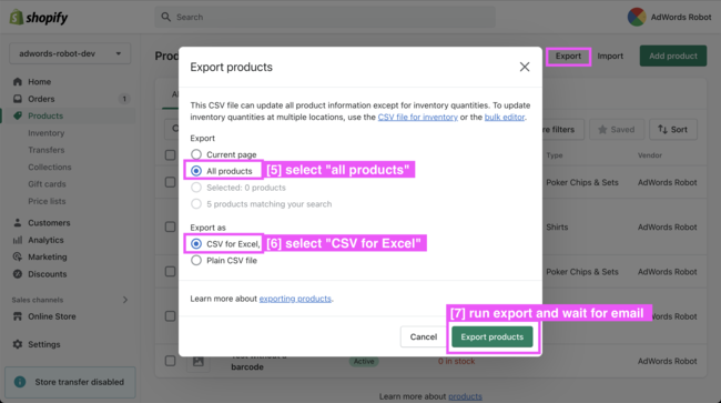 How to add GTINs to Shopify products — AdWords Robot